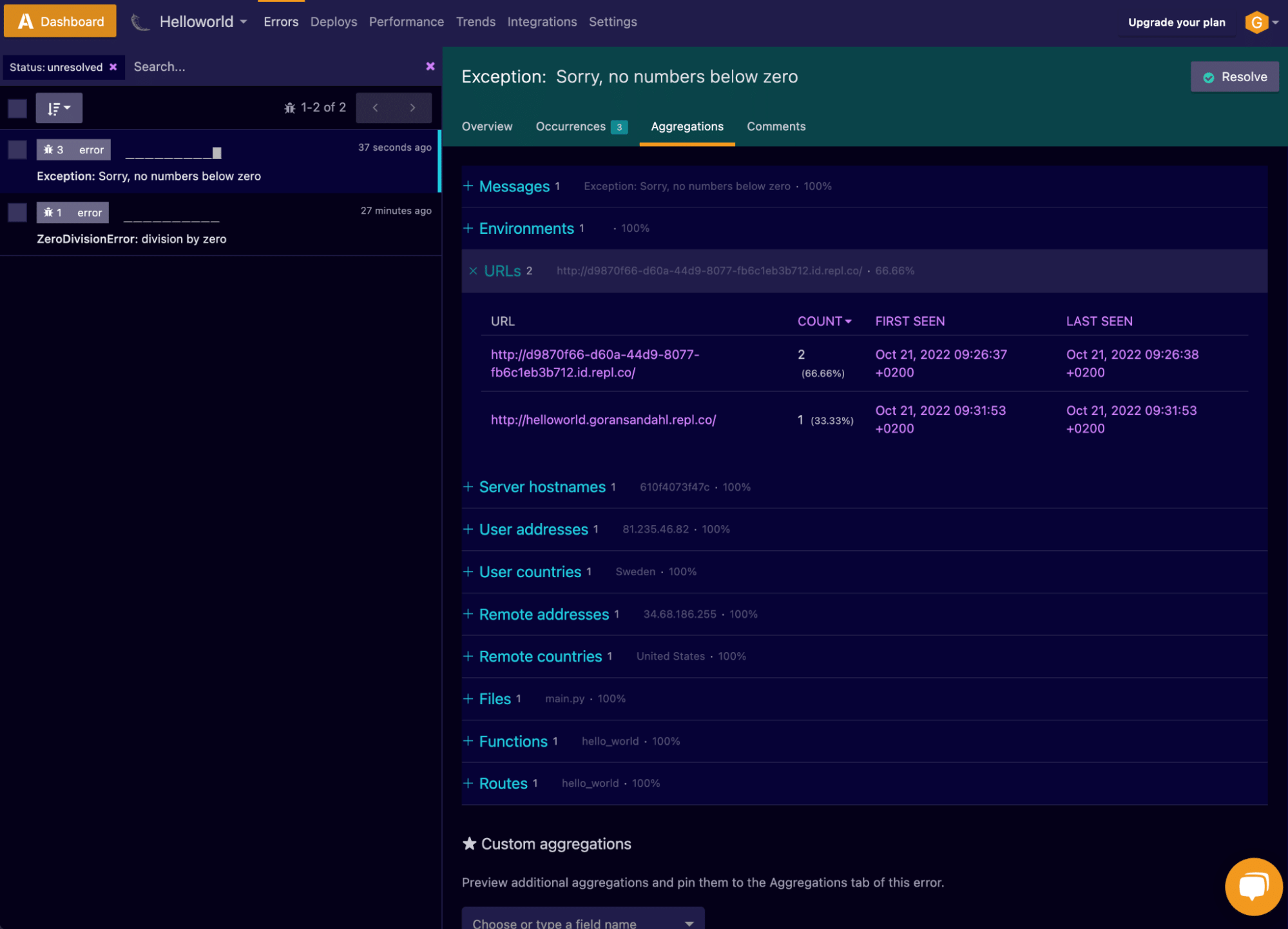 Hello World Monitoring Your Python Api In Replit Using Airbrake 