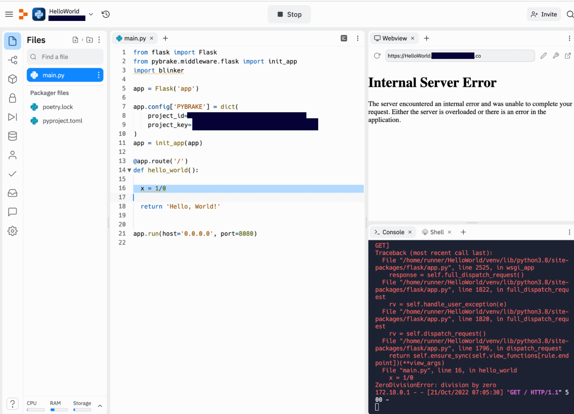 Hello World: Monitoring Your Python API in Replit Using Airbrake